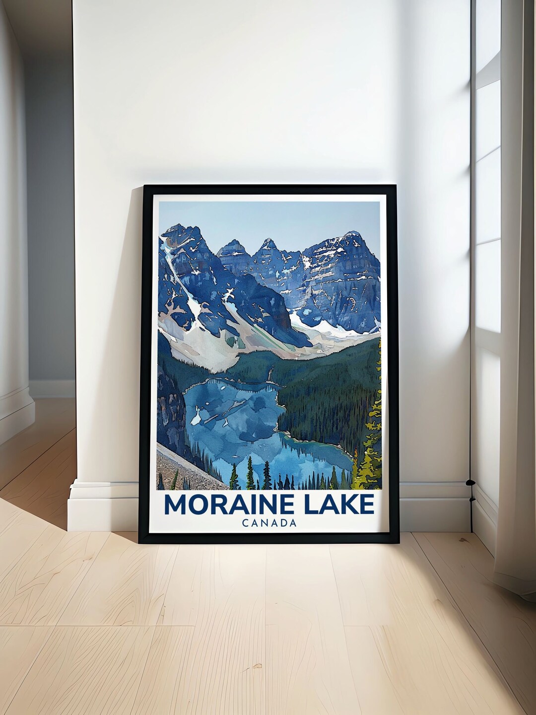 Moraine Lake Art Print - Moraine Lake Wall Art - Banff National Park ...