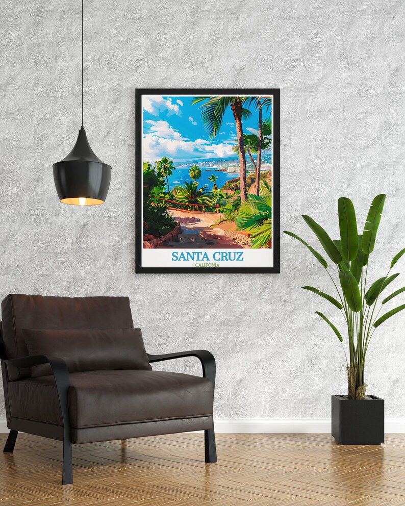 Santa Cruz Travel Poster - Posters and Prints of Palmetum De Santa Cruz ...