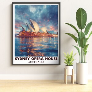 Sydney Opera House Travel Poster- Sydney Opera House Print - Australia ...