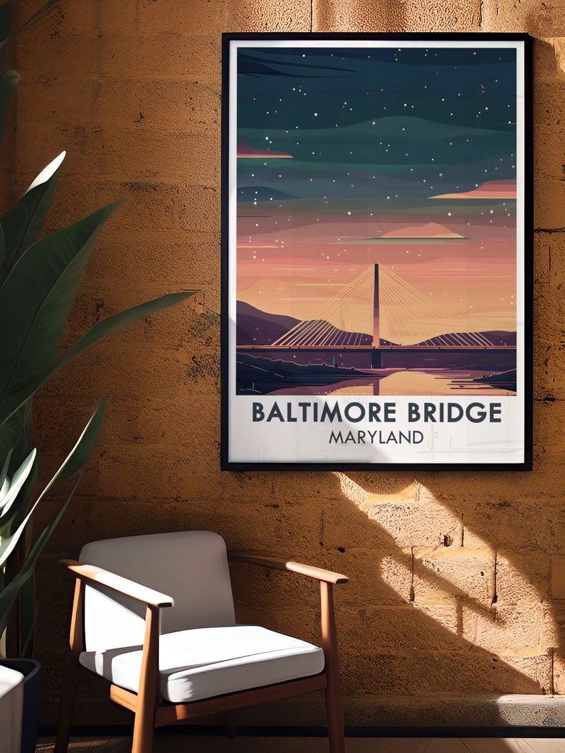 New Baltimore Key Bridge -francis Scott Key Bridge New Design Poster ...