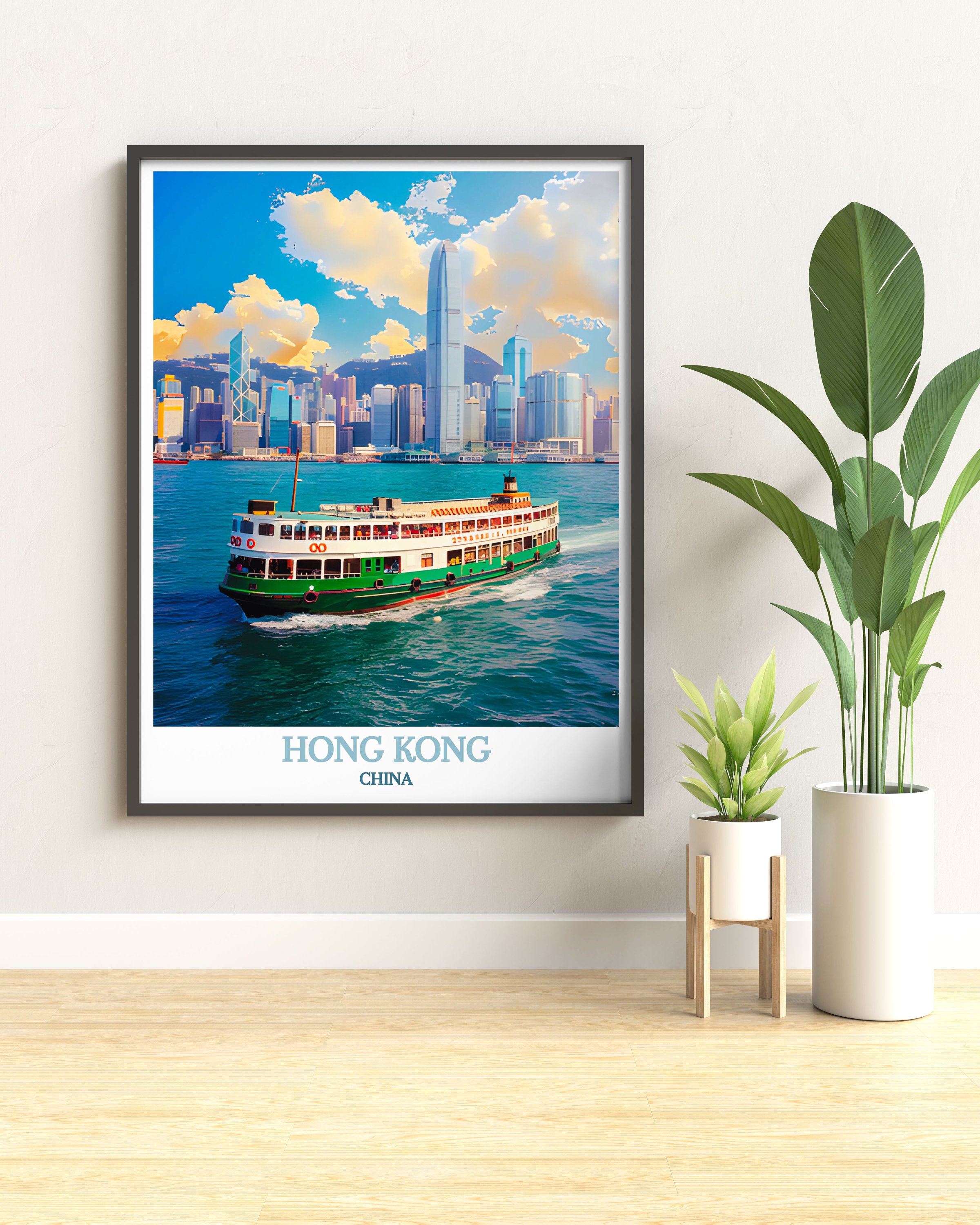 Star Ferry Hong Kong Poster -hong Kong Print -star Ferry Hong Kong ...