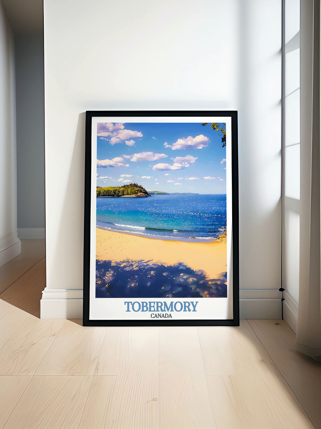 Tobermory Poster - Dunks Bay Print - Canadian Travel Art - Scenic ...