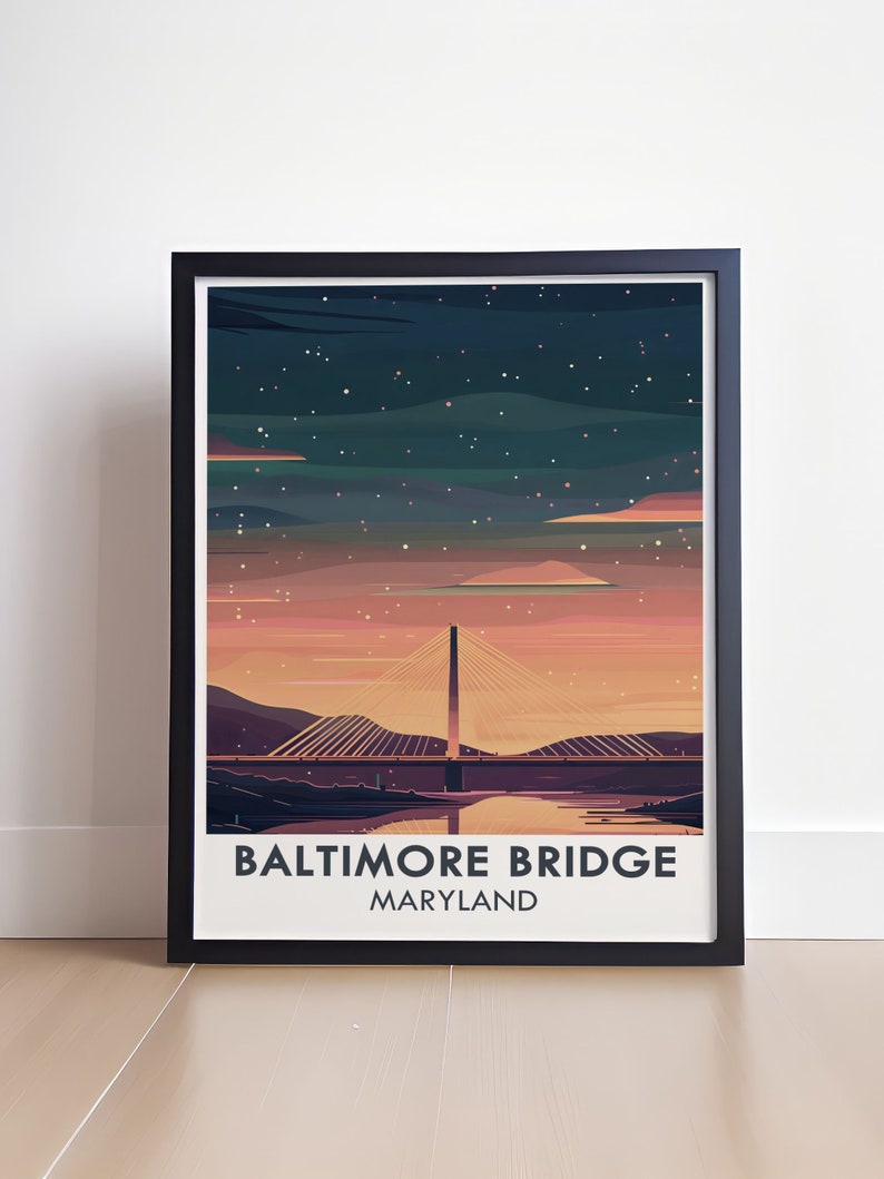 New Baltimore Key Bridge -francis Scott Key Bridge New Design Poster ...