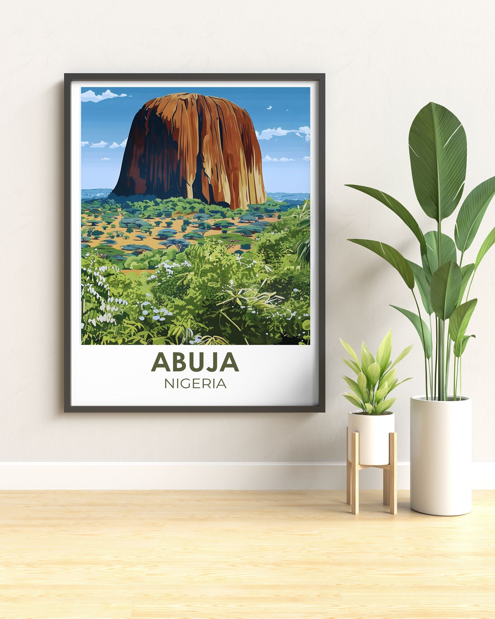 Nigeria Poster Nigeria Decor Zuma Rock Fine Line Print Zuma Rock Gift ...