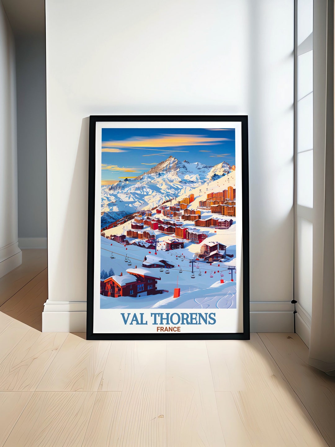 Val Thorens Print - Val Thorens Ski Resort Art - Val Thorens Artwork ...
