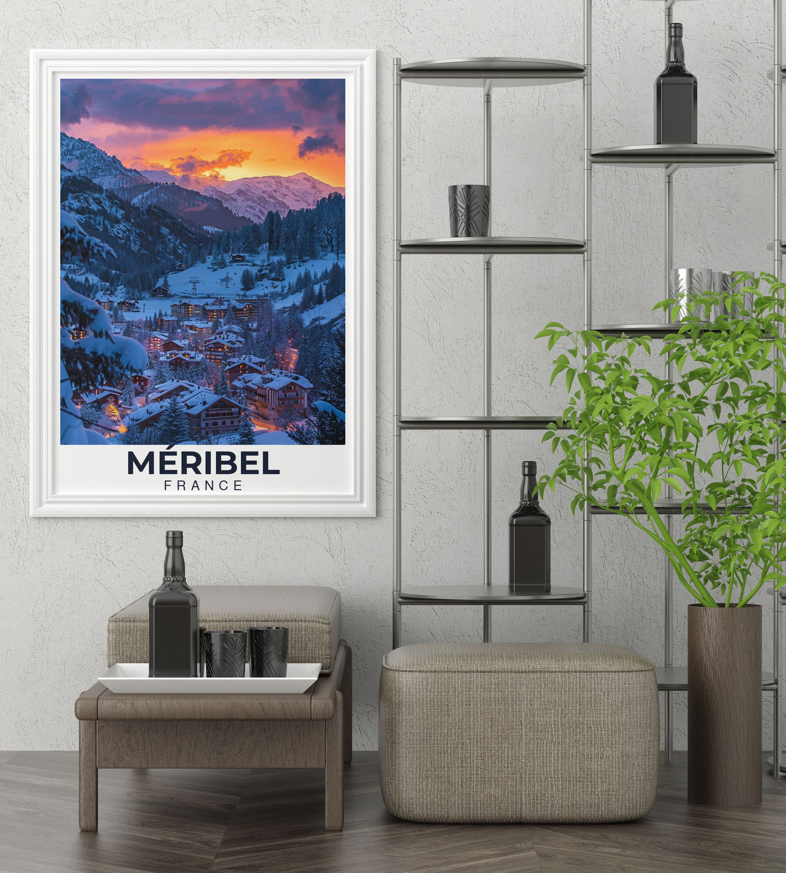 Meribel Travel Poster Meribel Village Travel Poster Meribel Ski Resort ...
