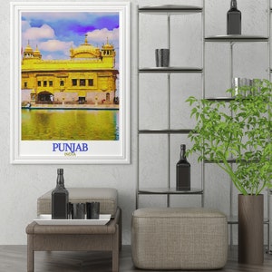 Punjab Prints -golden Temple Scenic Art - Amritsar Posters - Spiritual ...
