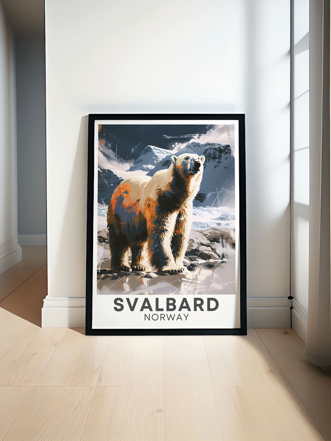 Svalbard Poster - Framed Polar Bears Print - Svalbard Canvas Print ...