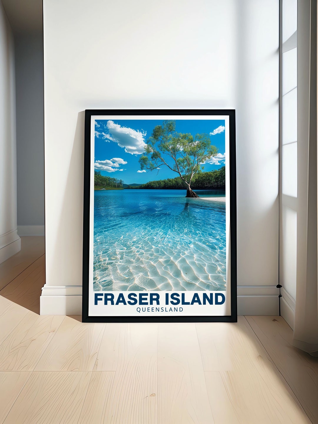 Fraser Island Wall Art - Lake Mckenzie Poster - Boorangoora - Fraser ...