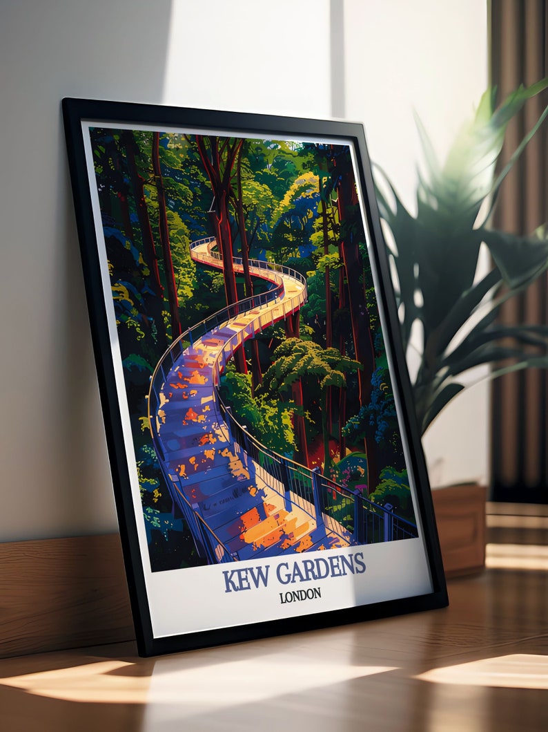 Kew Gardens Travel Posters - Treetop Walkway Wall Art - Temperate House ...