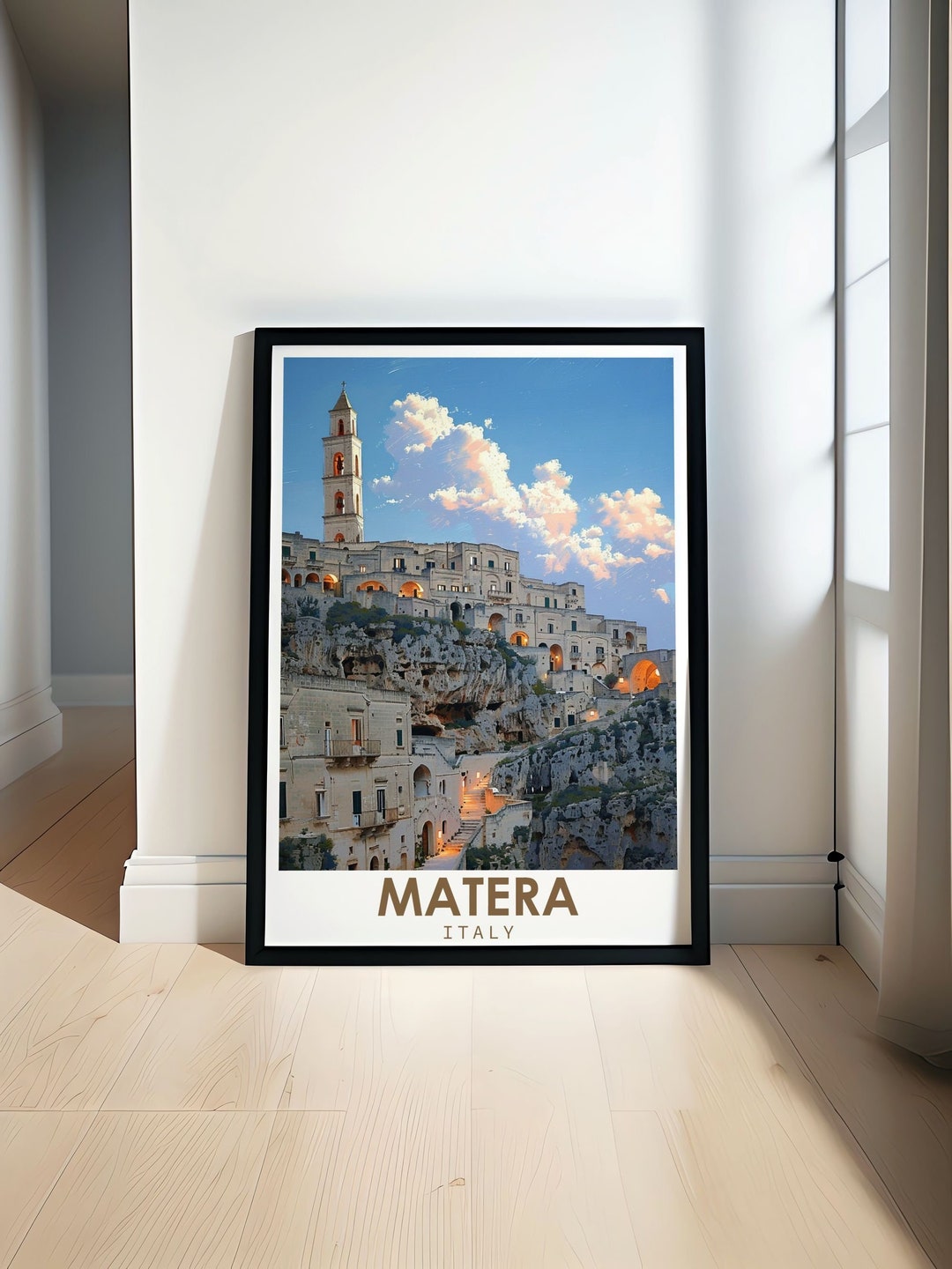 Matera Artwork - Sassi Di Matera Print - Italian Scenic Poster - Travel ...