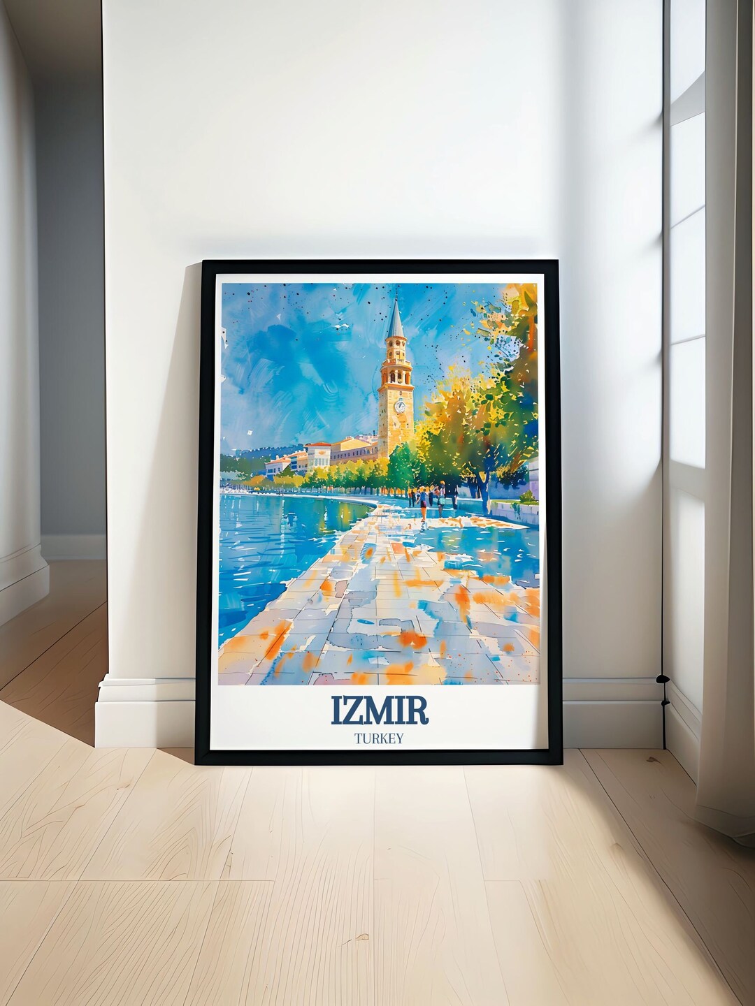 Izmir Art Collection - Clock Tower Posters - Historic Izmir Prints ...