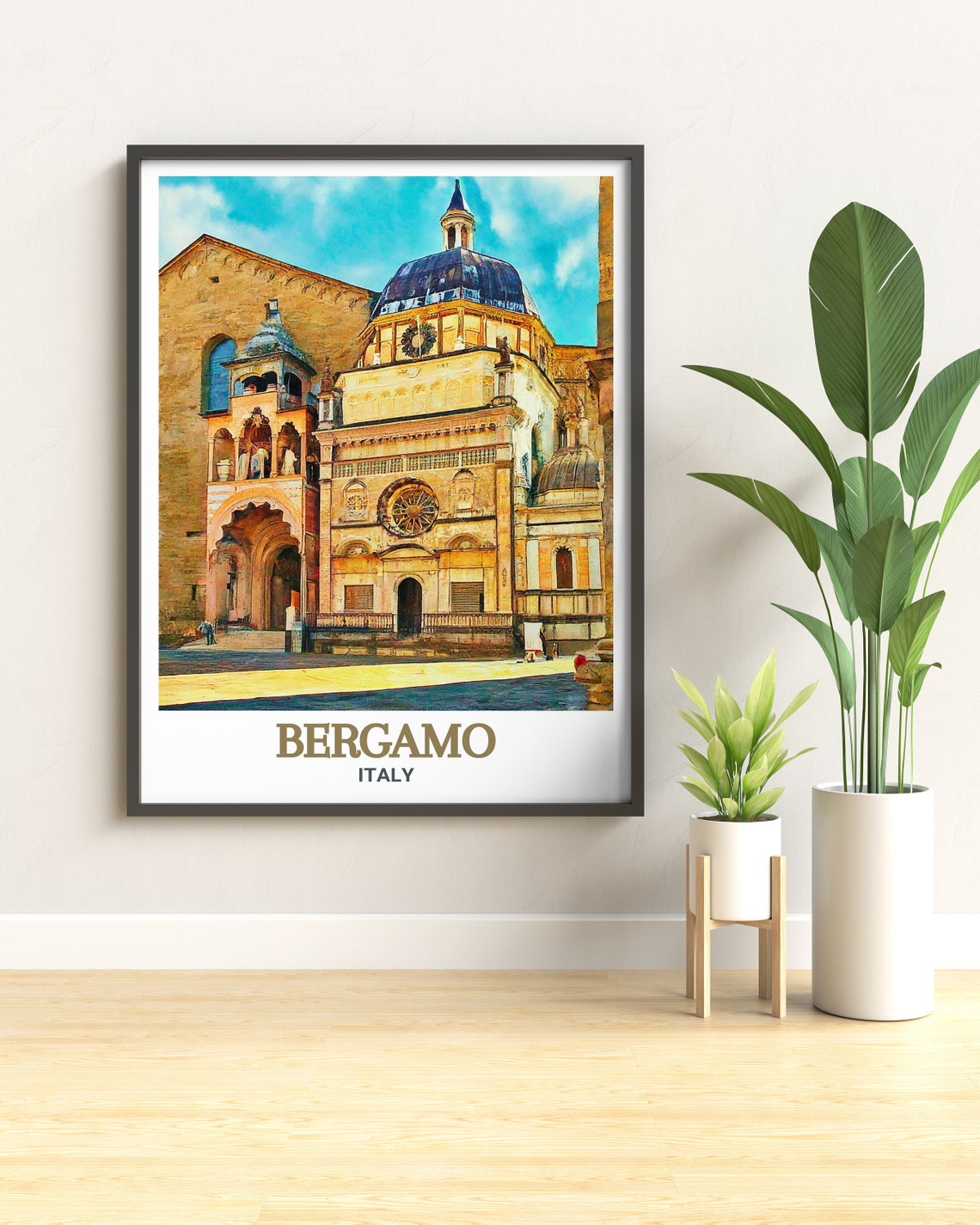Bergamo Travel Posters - Basilica Di Santa Maria Maggiore Art Prints ...