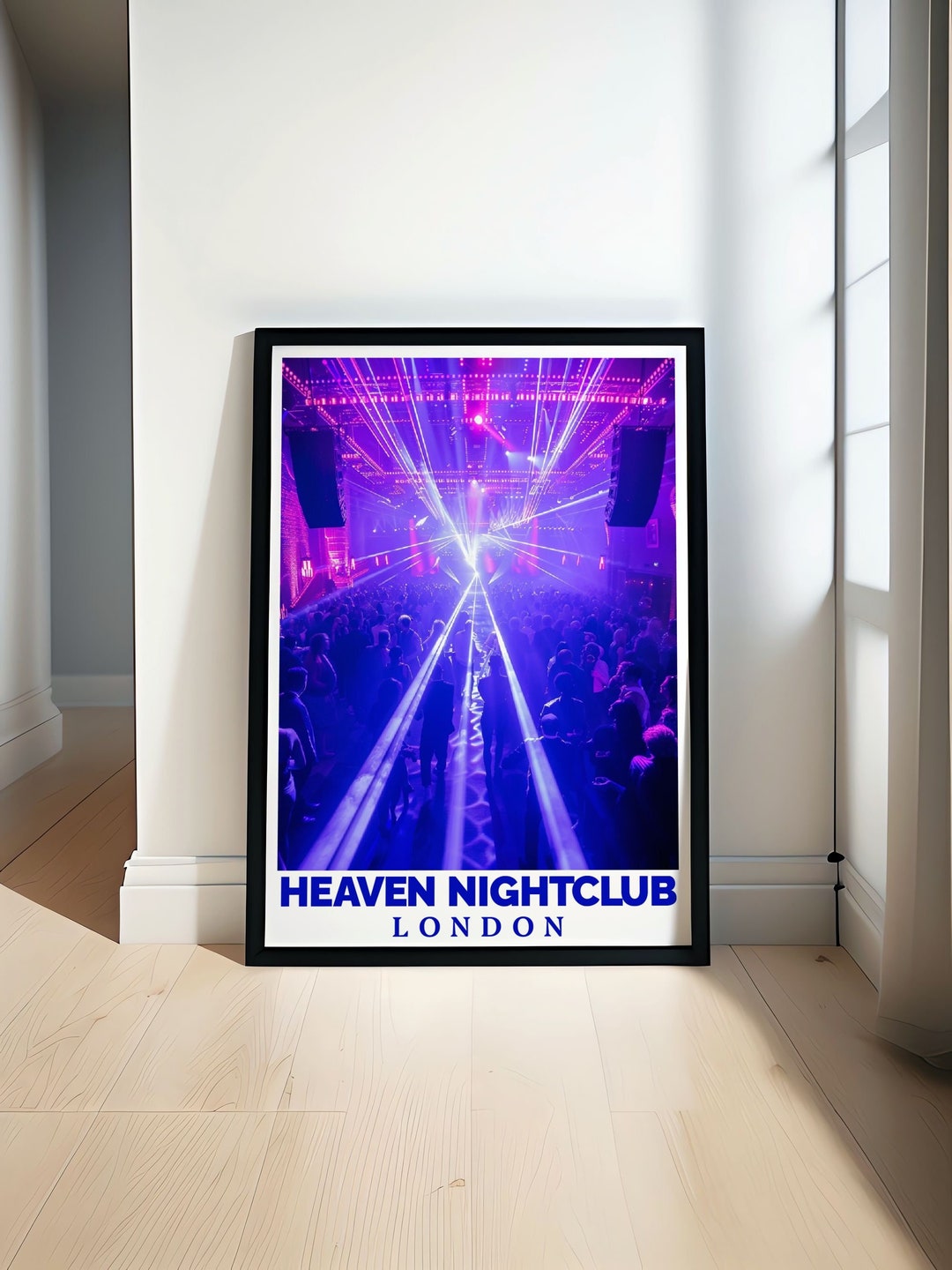 Heaven Nightclub Poster - Iconic London Club Art - Dance Floor Decor ...