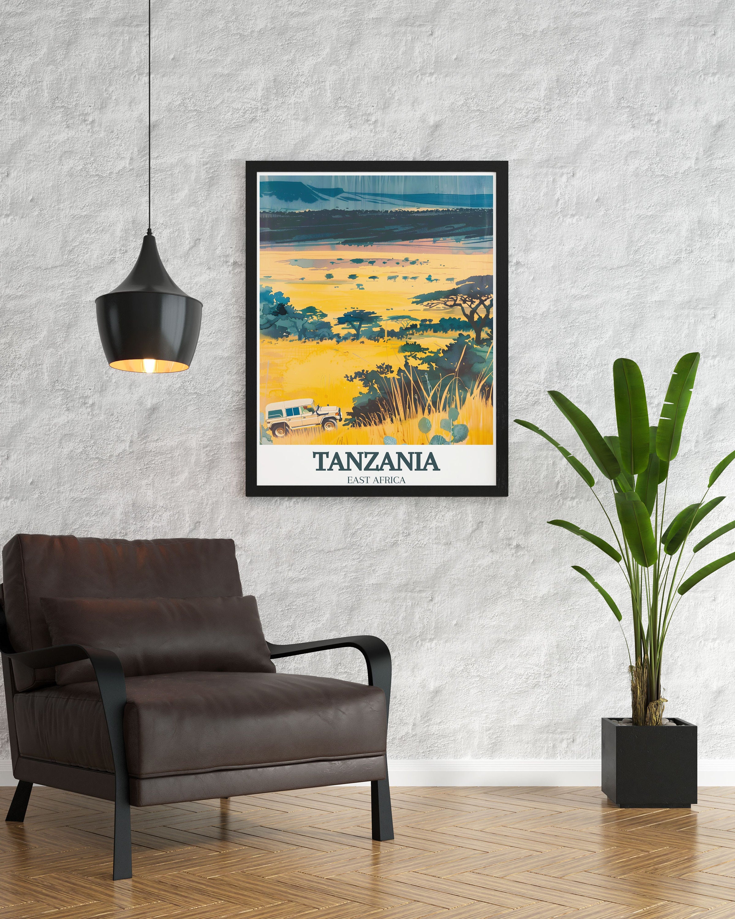 Tanzania Travel Poster Ngorongoro Crater and Dar Es Salaam Posters ...