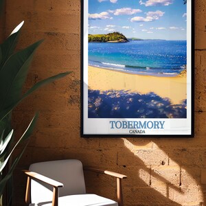 Tobermory Poster - Dunks Bay Print - Canadian Travel Art - Scenic ...