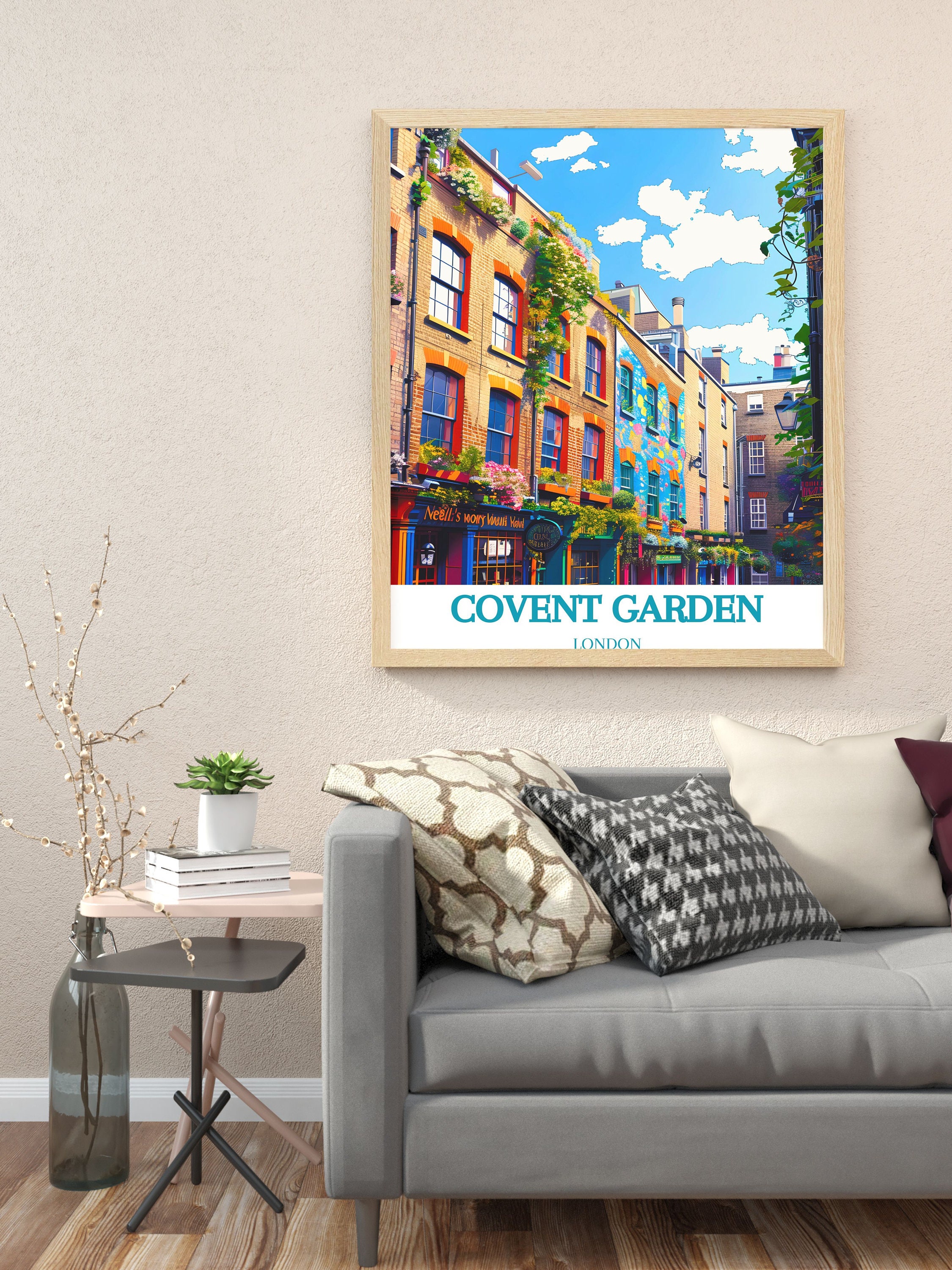Covent Garden London Travel Posters & Neal's Yard Art Iconic London ...