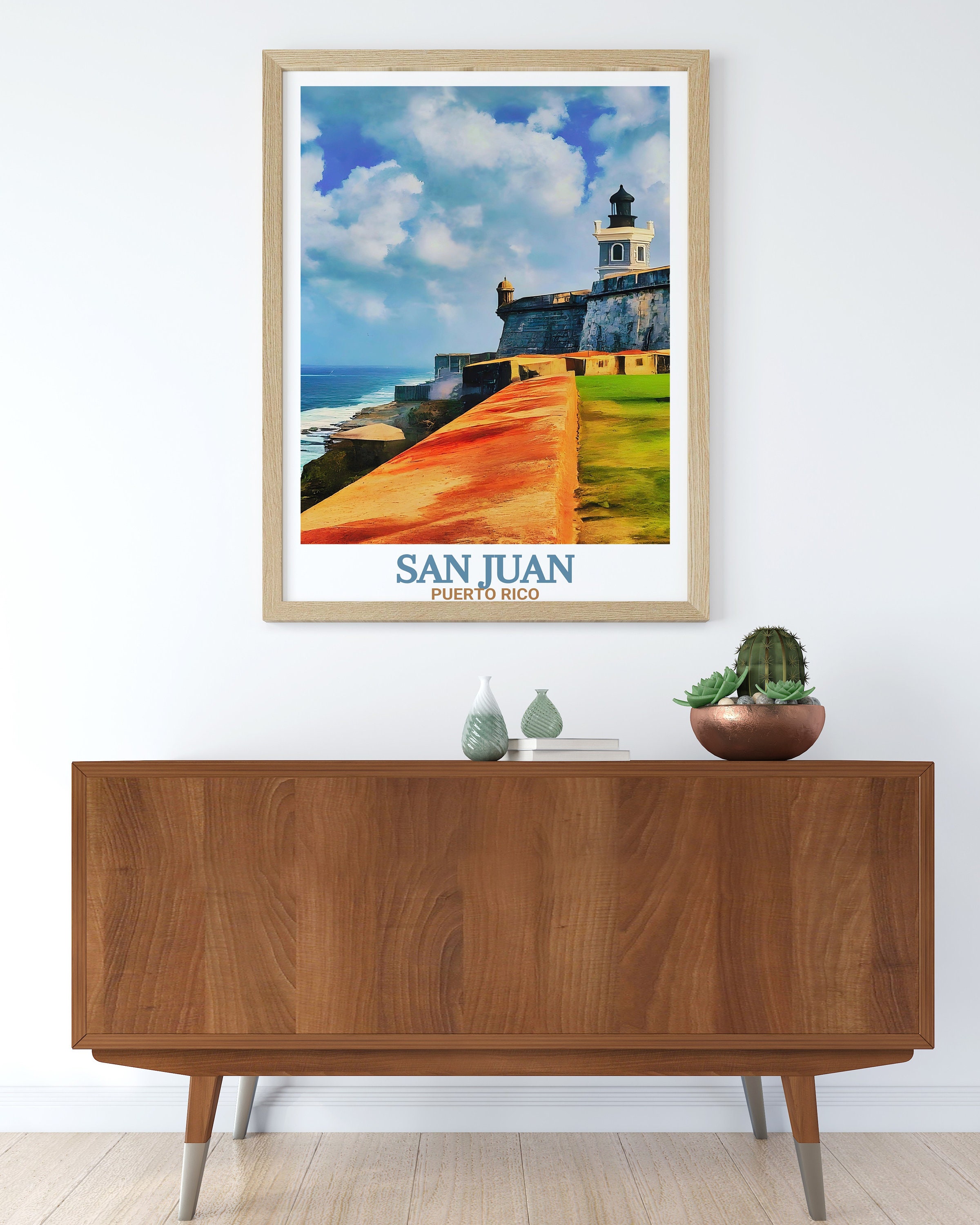 San Juan Travel Posters Castillo San Felipe Del Morro Print San Juan ...