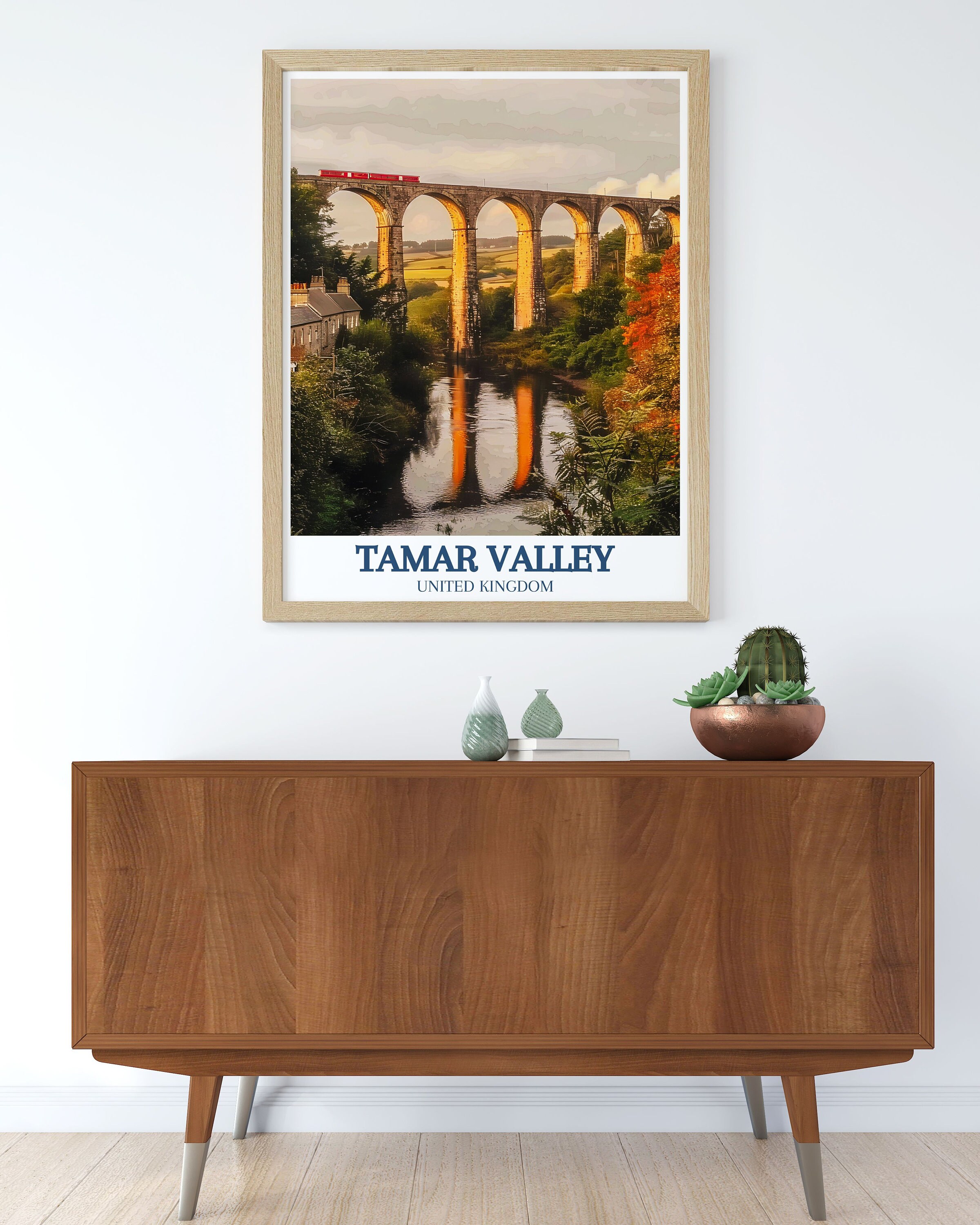 Tamar Valley AONB Posters Calstock Viaduct Art Prints Tamar Valley AONB ...