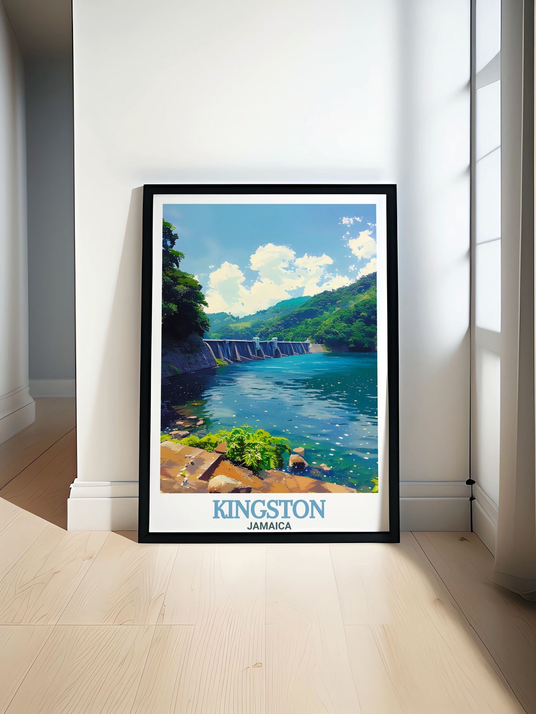 Kingston Travel Posters - Hermitage Dam Art - Kingston Art Prints ...