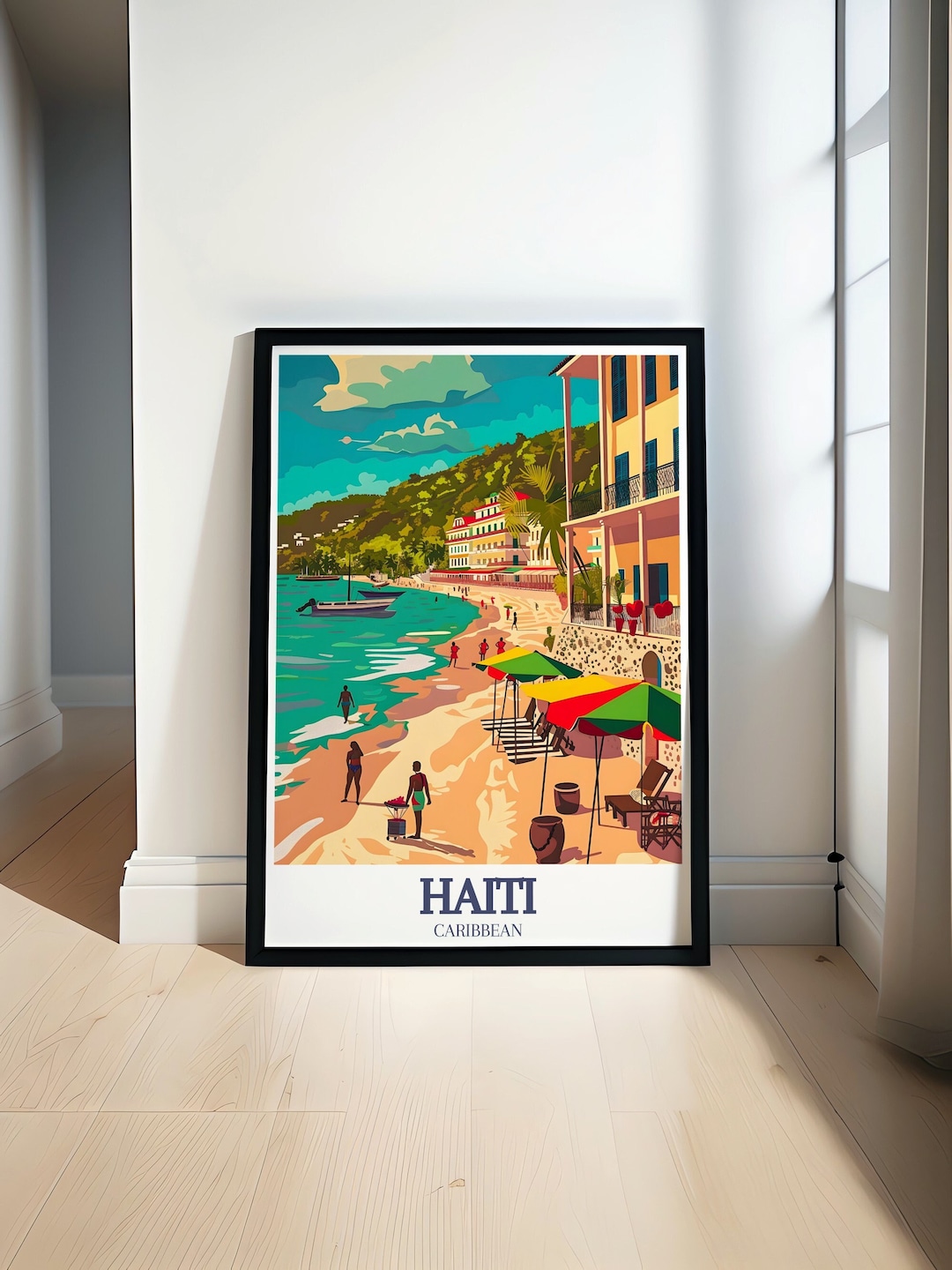 Haiti Travel Poster - Labadee Beach and Cap-haïtien Travel Posters ...