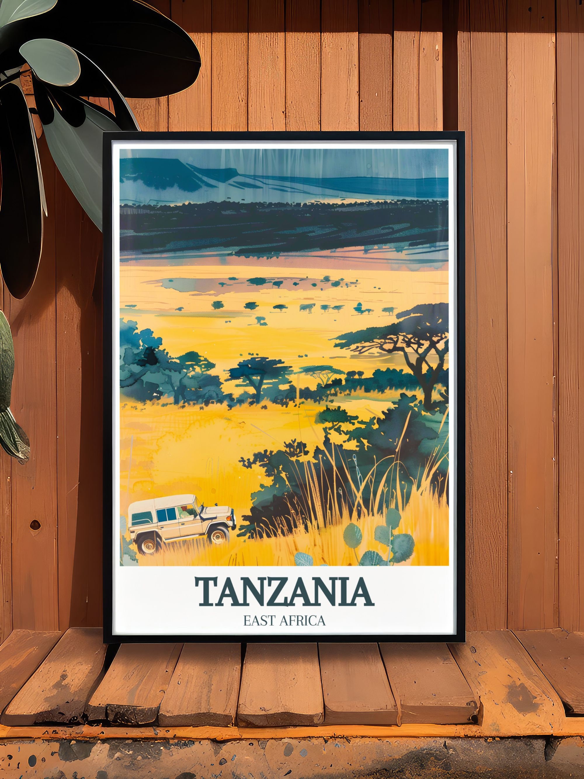 Tanzania Travel Poster Ngorongoro Crater and Dar Es Salaam Posters ...