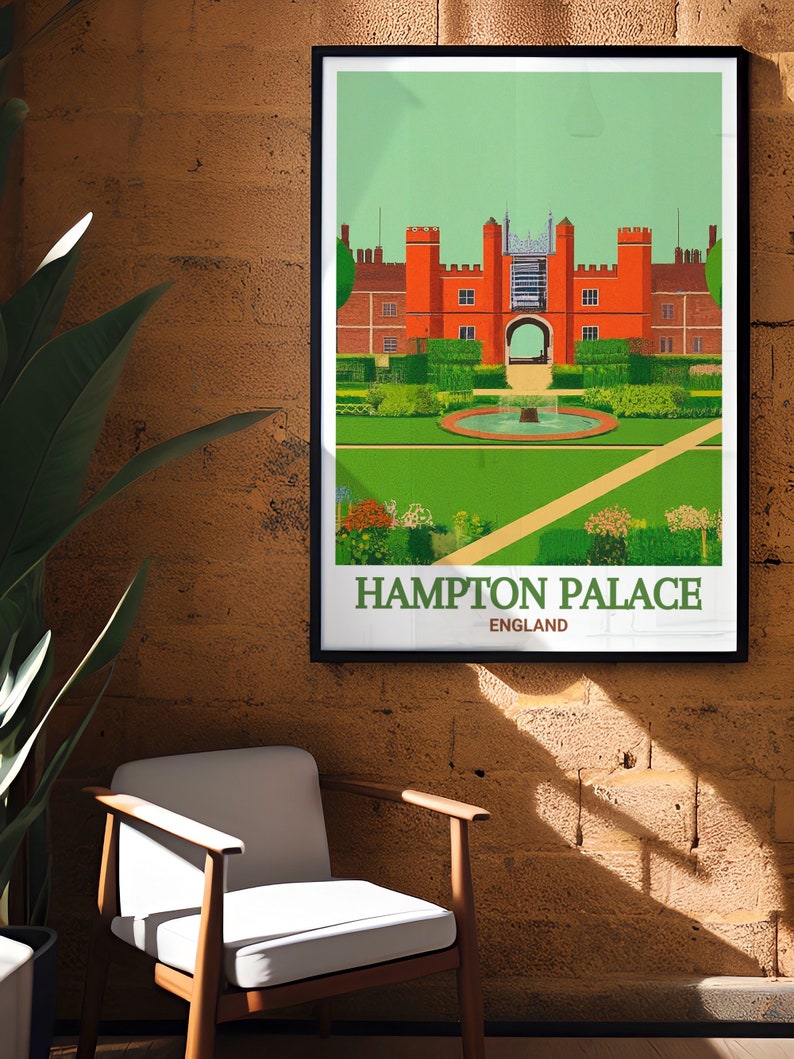 Hampton Palace Travel Print the Gardens Gift the Gardens Decor the ...