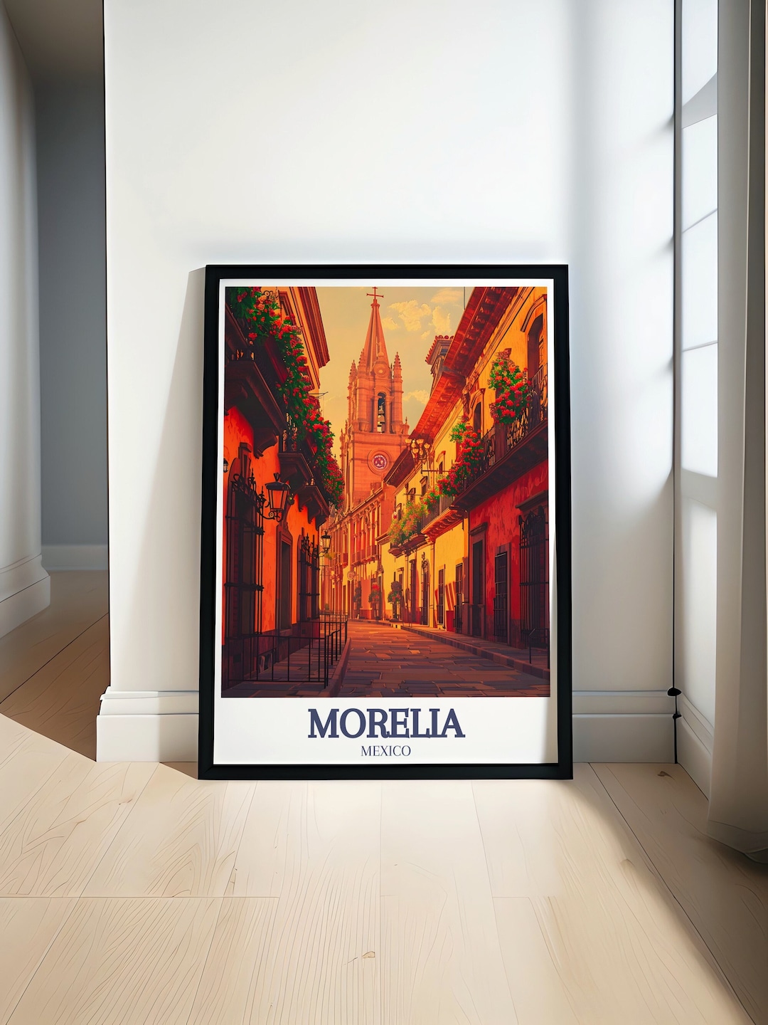 Morelia Wall Art -cathedral Wall Art - Iconic Morelia Alley Prints ...