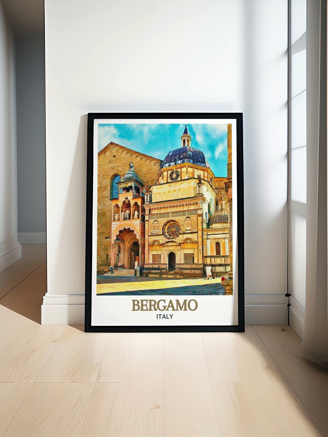 Bergamo Travel Posters - Basilica Di Santa Maria Maggiore Art Prints ...