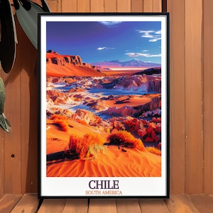 Chile Travel Art - Atacama Desert Poster - Enchanting Chile Wall Art ...
