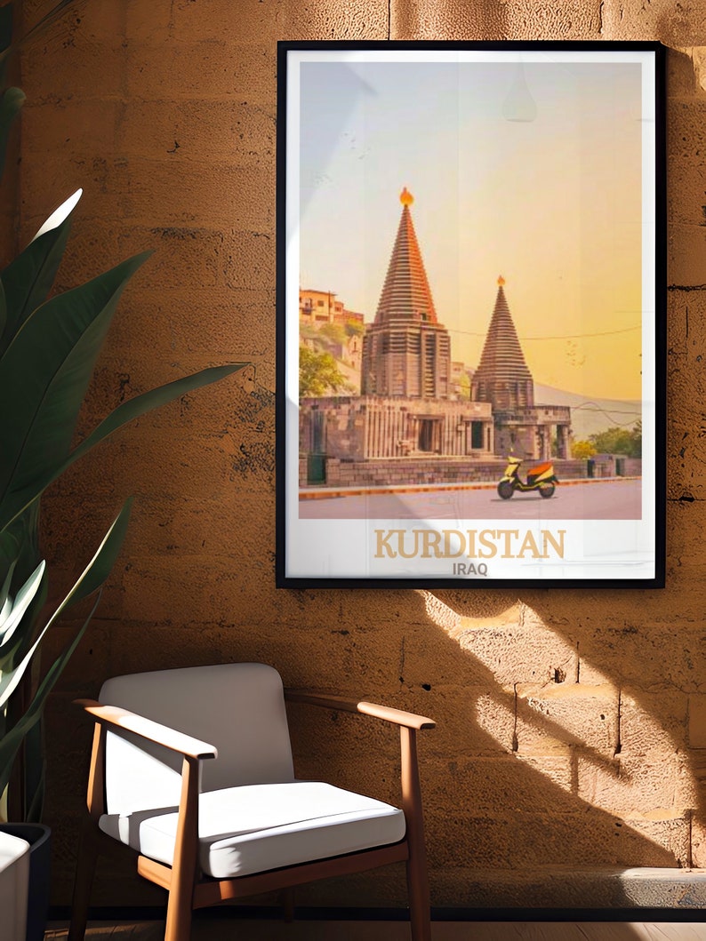 Kurdistan Poster - Framed Kurdistan Print - Lalish Temple Art - Lalish ...