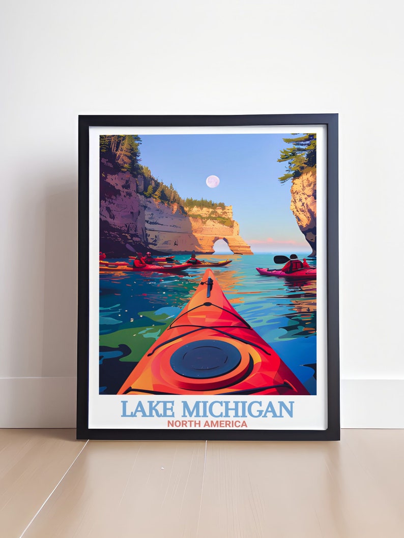 Lake Michigan Poster - Pictured Rocks National Lakeshore Framed -lake ...
