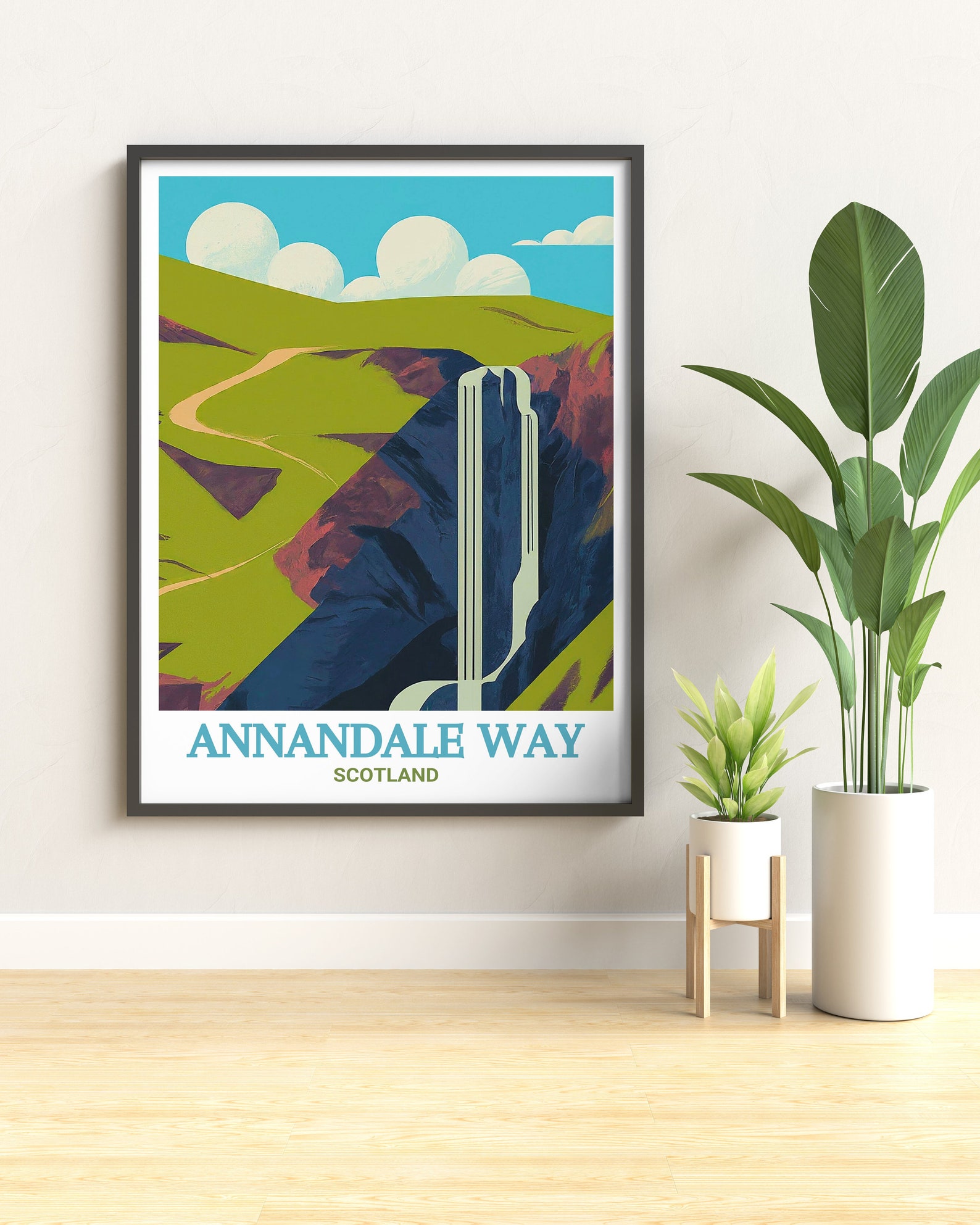 Annandale Way Travel Poster Grey Mares Tail Travel Poster Grey Mares ...