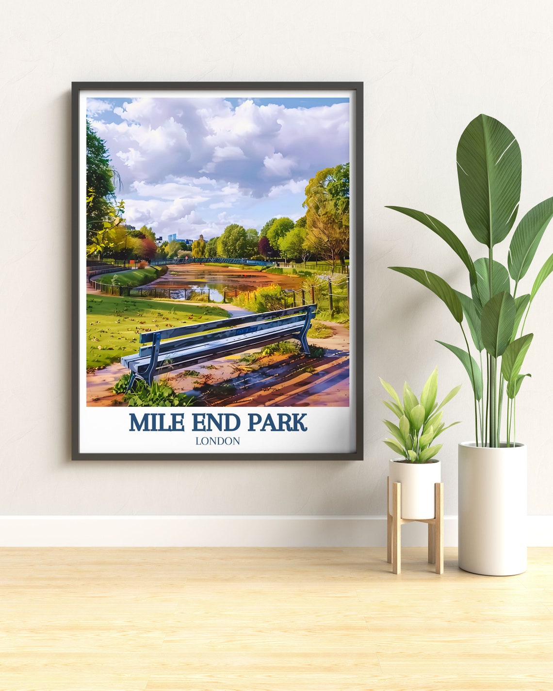 Mile End Park Poster - Mile End Road Prints - Beautiful East London ...