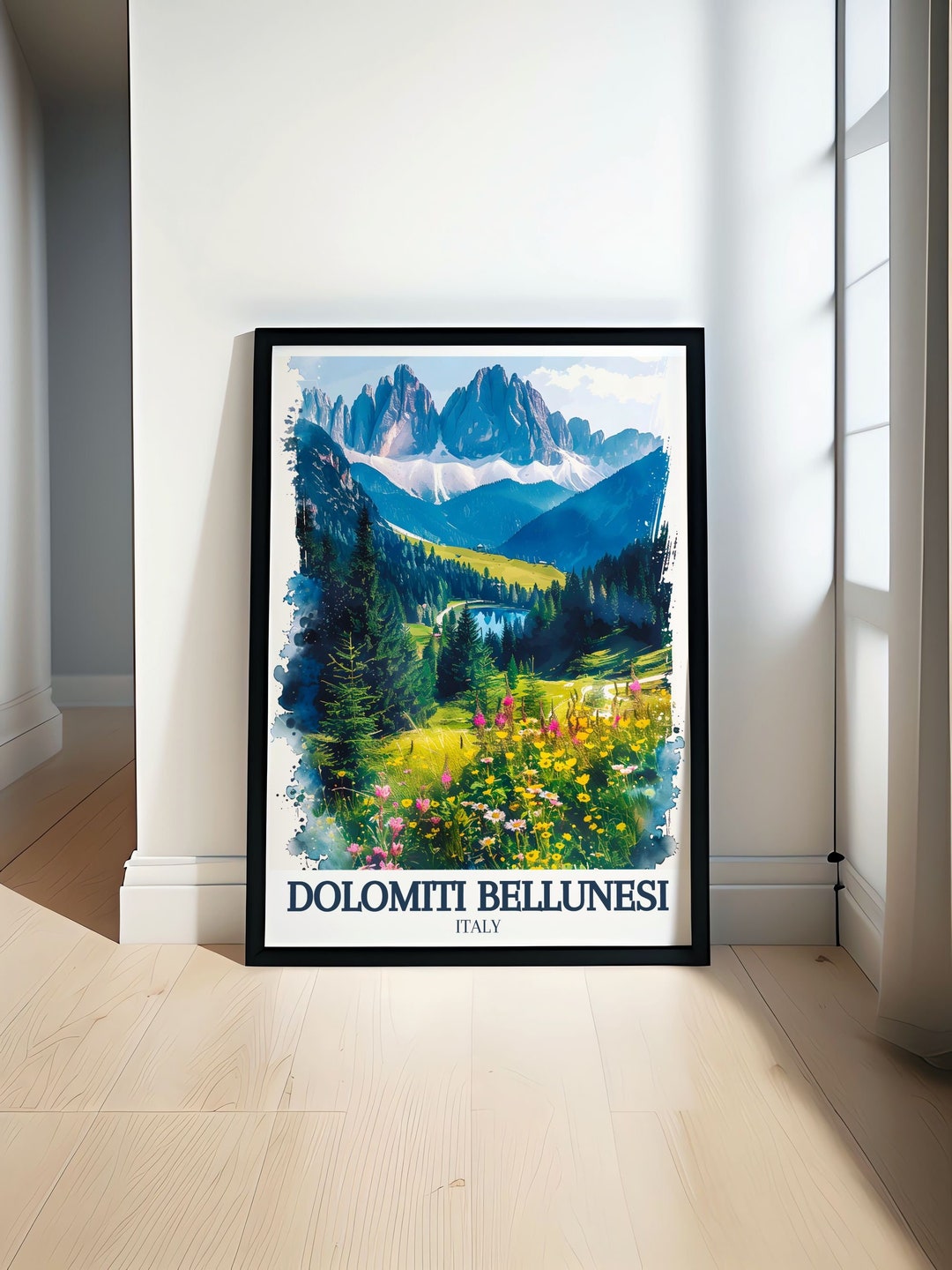Dolomiti Bellunesi National Park Poster - Dolomite Range Print - the ...