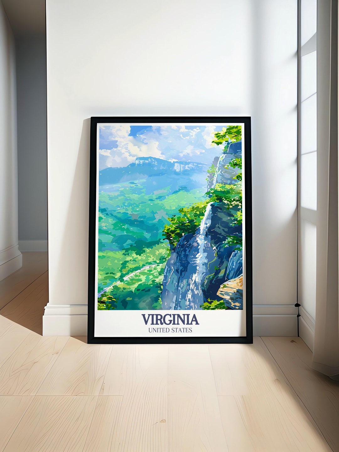 Virginia Travel Poster - Shenandoah National Park and Skyline Drive ...