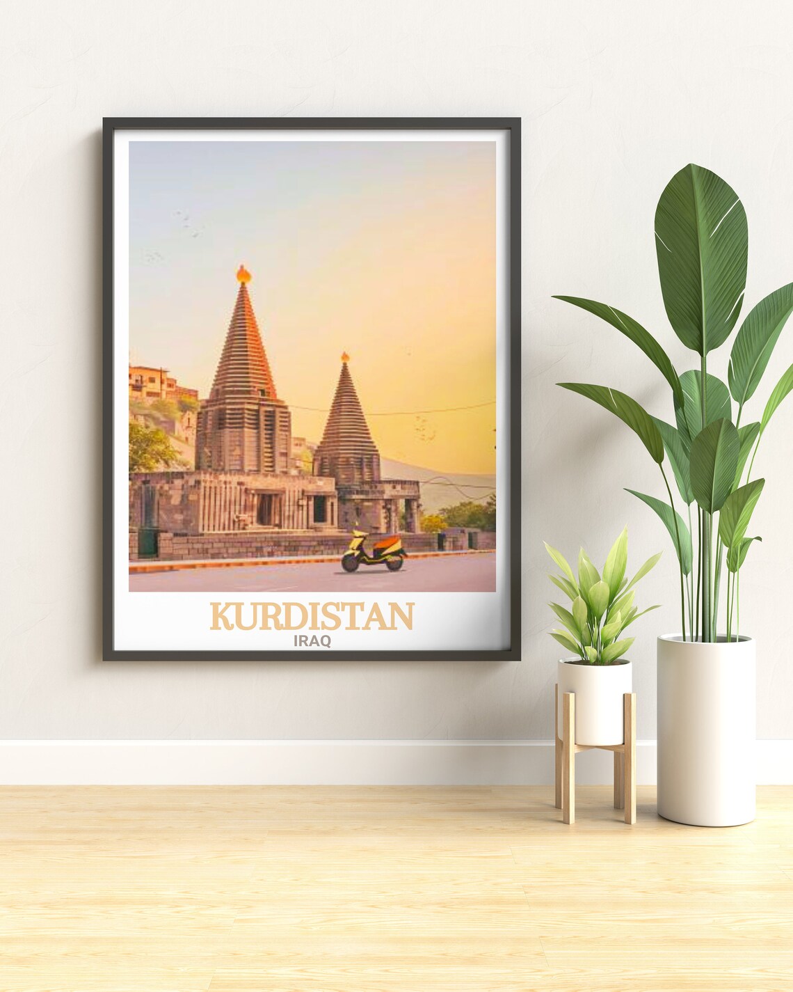 Kurdistan Poster - Gerahmter Kurdistan Druck - Lalish Tempel Kunst ...