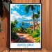 Santa Cruz Travel Poster Posters and Prints of Palmetum De Santa Cruz ...