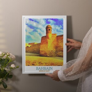 Bahrain Travel Poster - Bahrain Fort Travel Posters and Prints ...