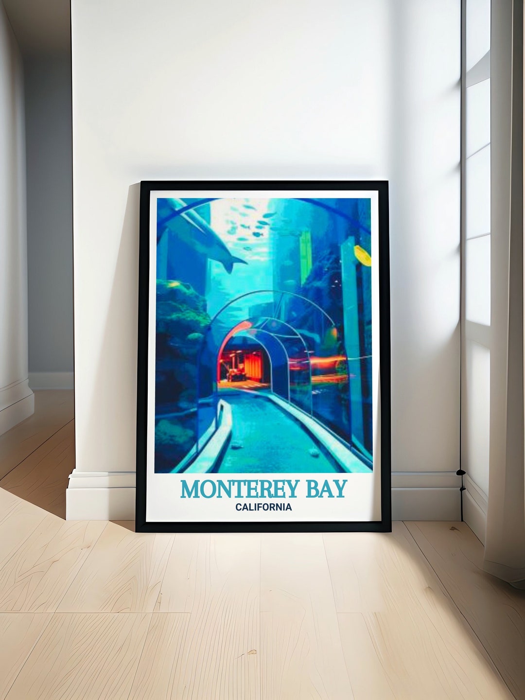 Monterey Bay Poster - Framed Monterey Bay Aquarium - Monterey Bay Print ...