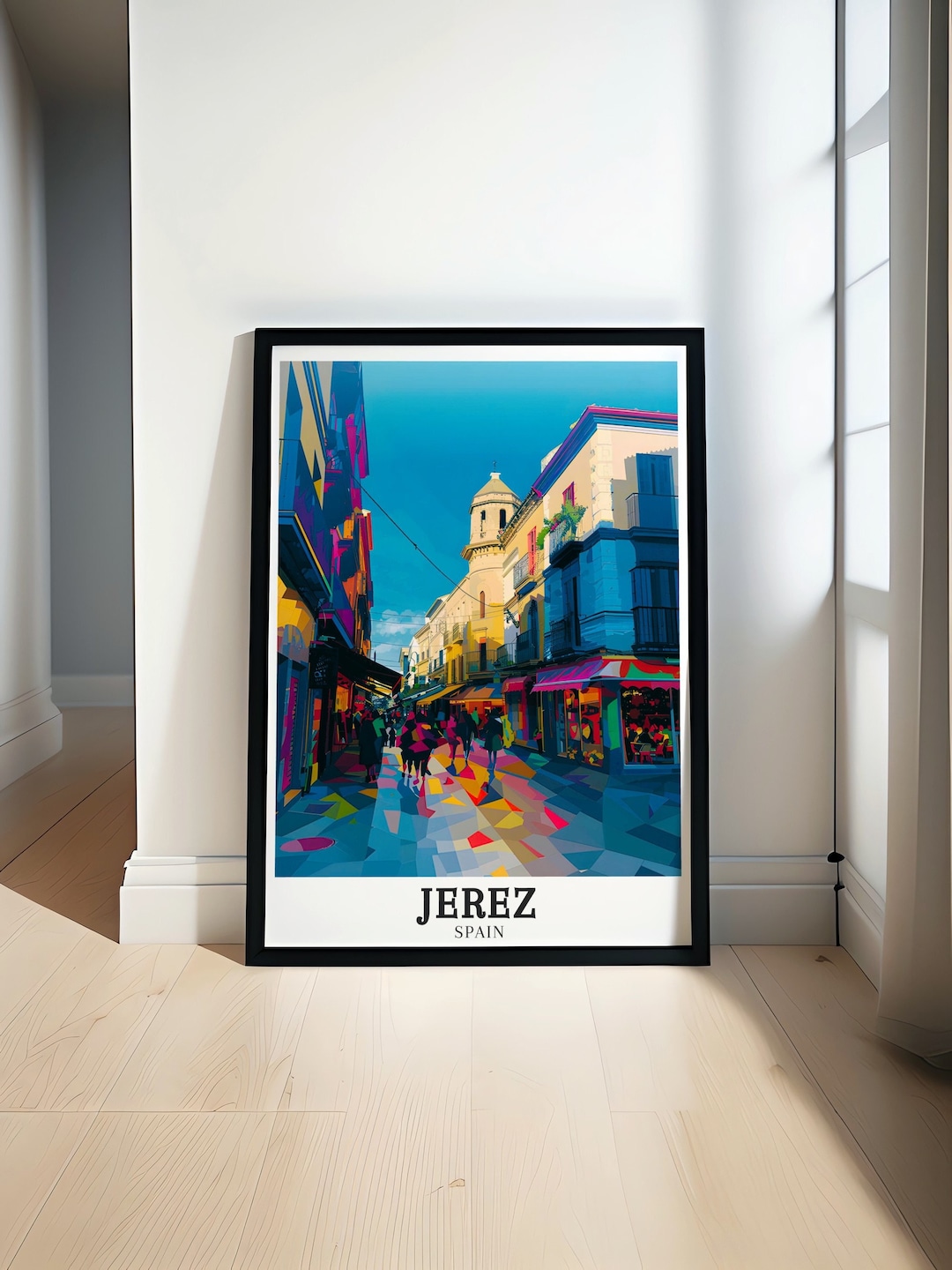Jerez Art - Calle Larga Art - Andalusia Art -jerez Poster -calle Larga ...