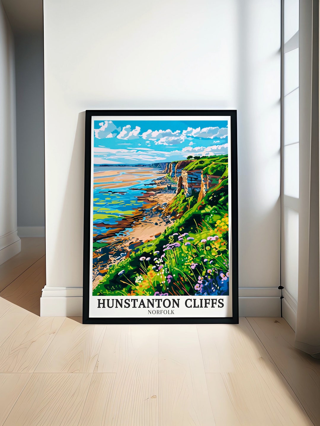 Hunstanton Cliffs Posters and Prints - Hunstanton Beach Decor and Gifts ...