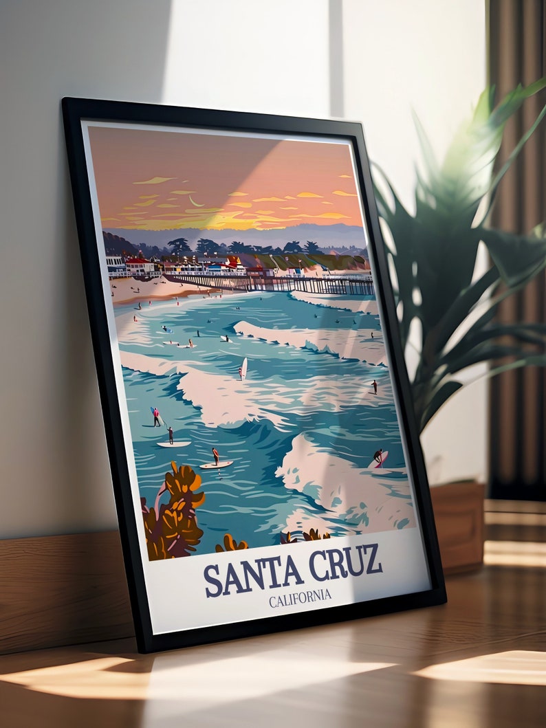 Santa Cruz Poster - Santa Cruz Art - Santa Cruz Print - Santa Cruz Wall ...