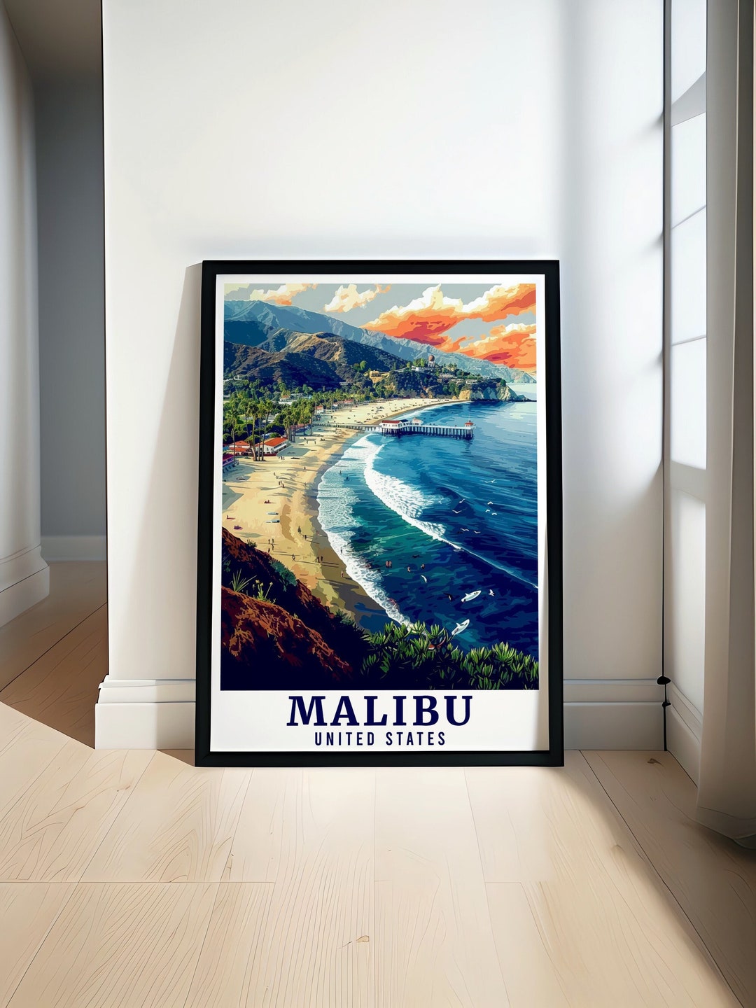 Malibu Poster - Malibu Lagoon State Beach Wall Art - Malibu Lagoon ...