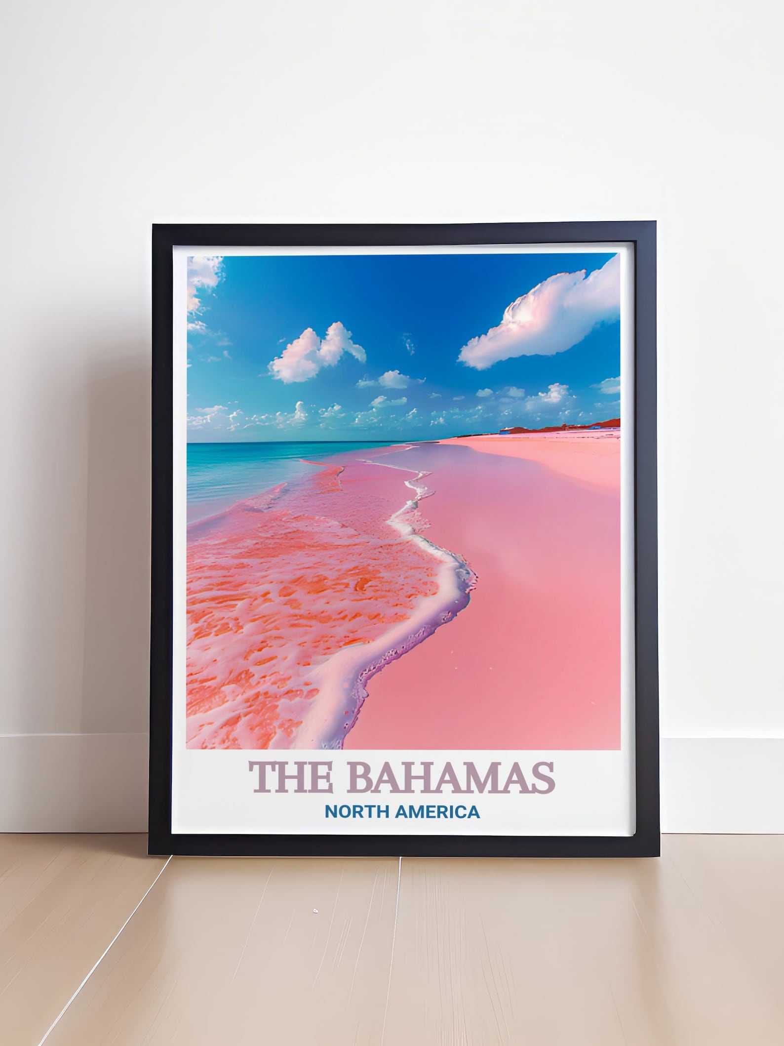The Bahamas Travel Print Harbour Island Art and Caribbean Wall Art ...