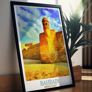 Bahrain Travel Poster - Bahrain Fort Travel Posters and Prints ...