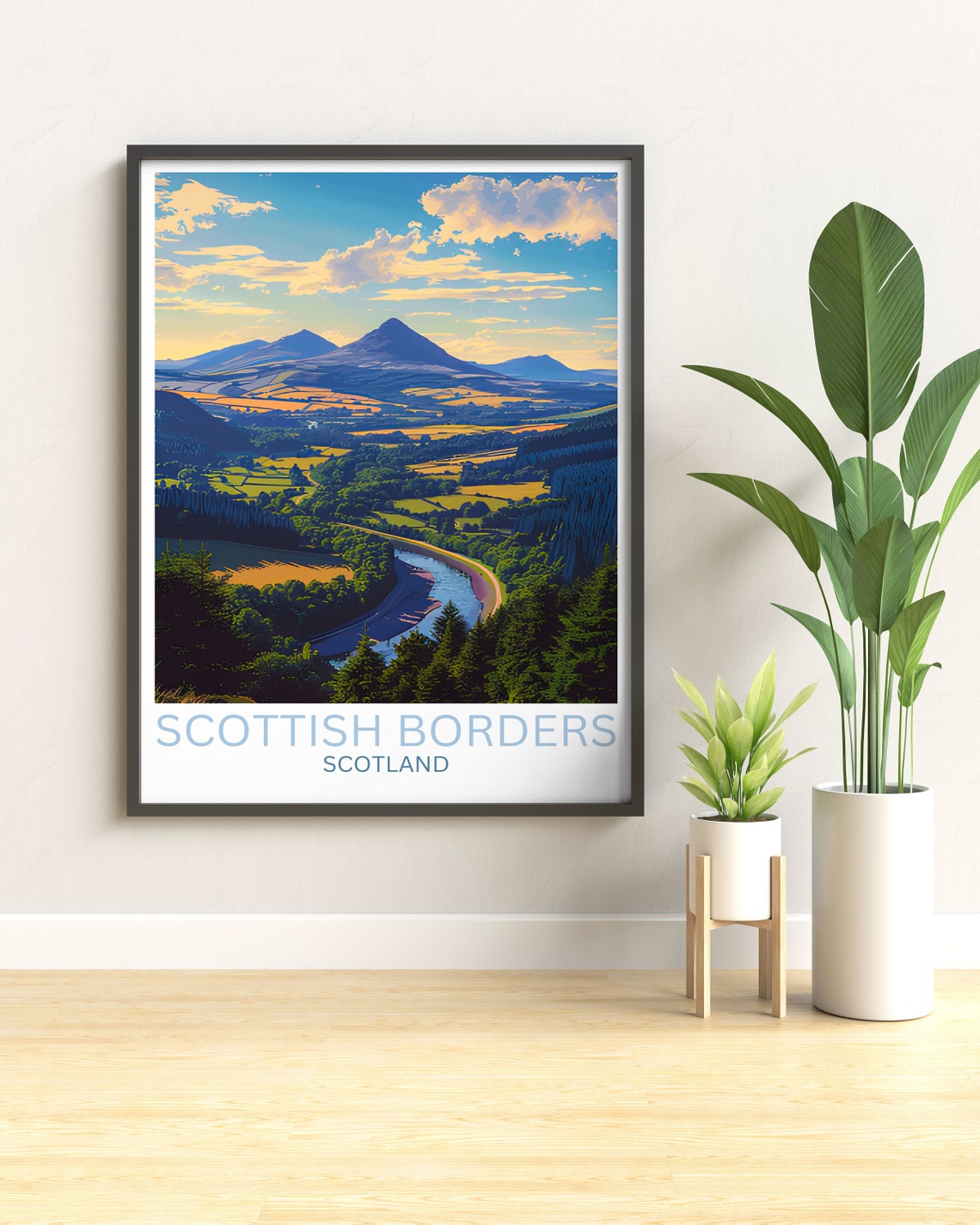Scottish Borders Poster - Scotts View Poster - Scottish Borders Print ...