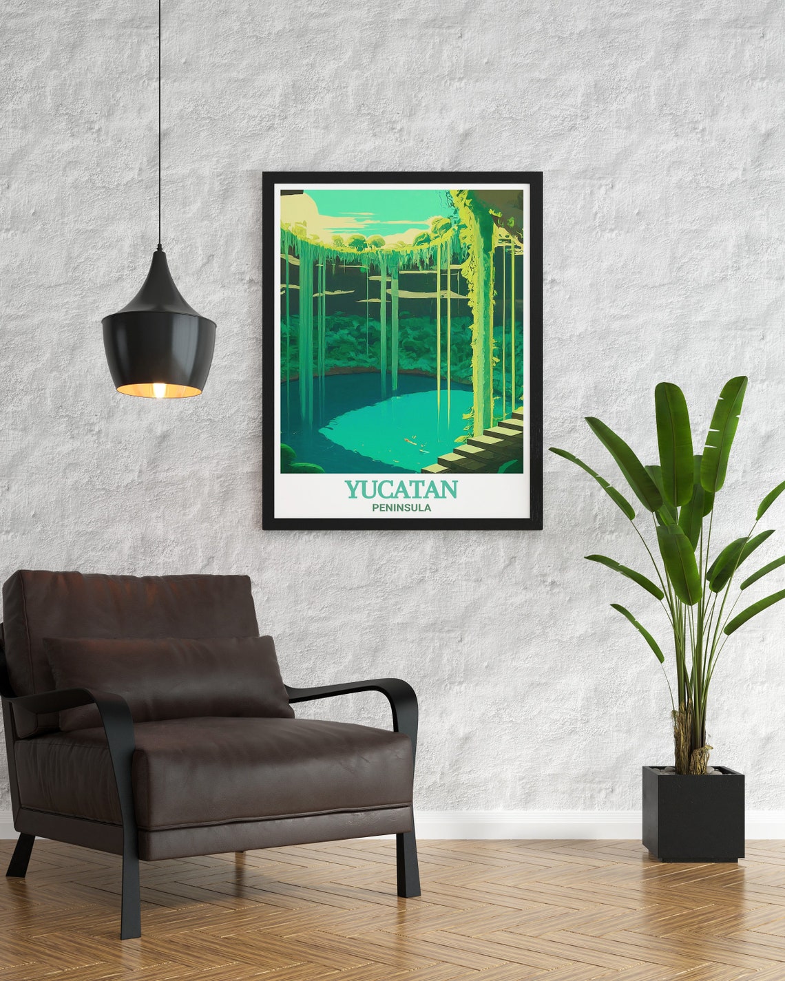 Yucatan Peninsula Art - Ik Kil Canvas Art - Cenote Ik Kil Art - Yucatan ...