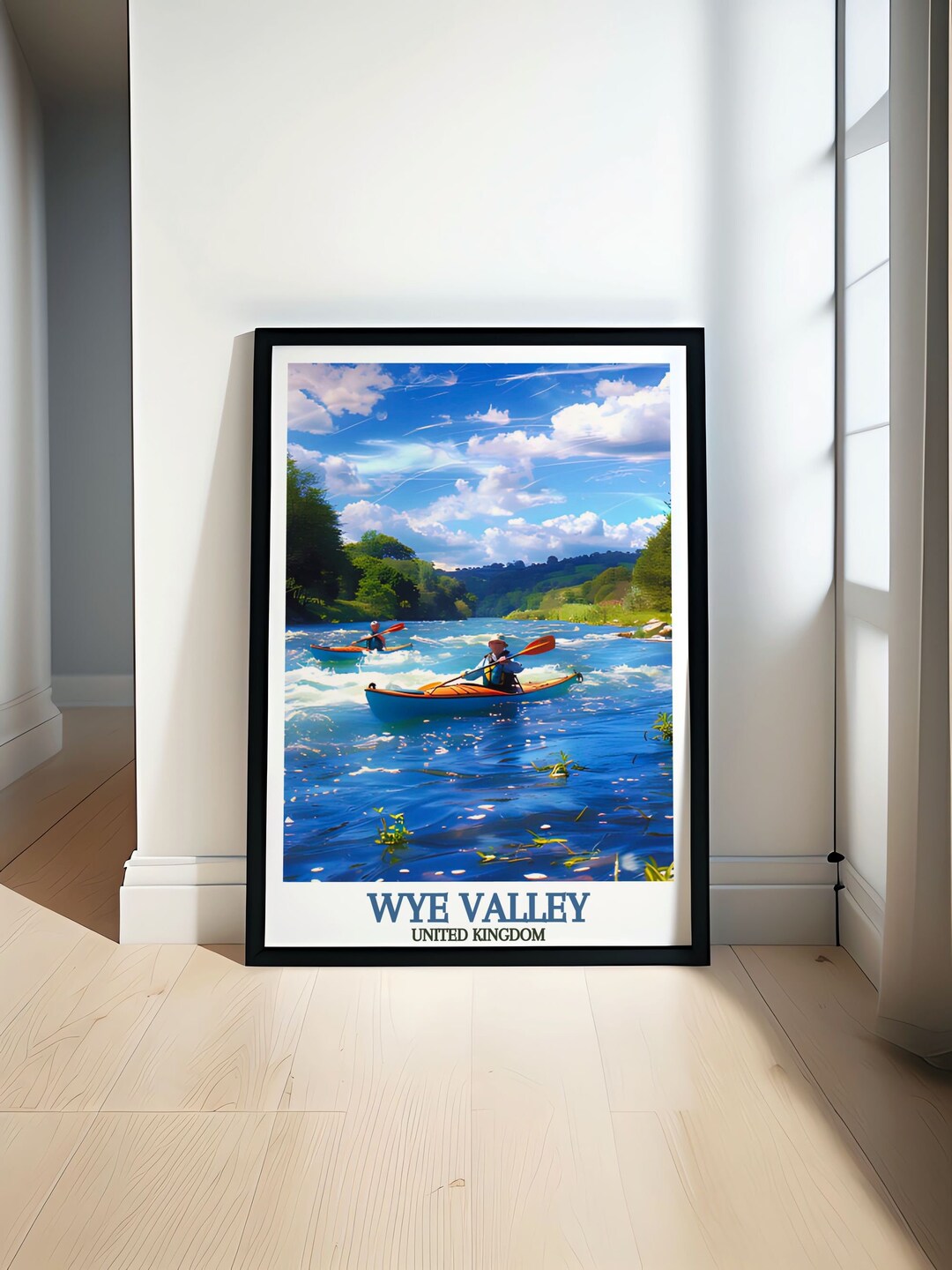 Wye Valley Wall Art - Canoeing and Kayaking on the River Wye Wall Art ...