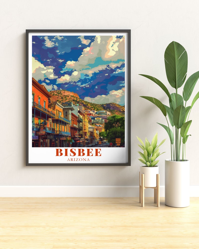 Bisbee Wall Art Historic Downtown Bisbee Artwork Bisbee Travel Print ...